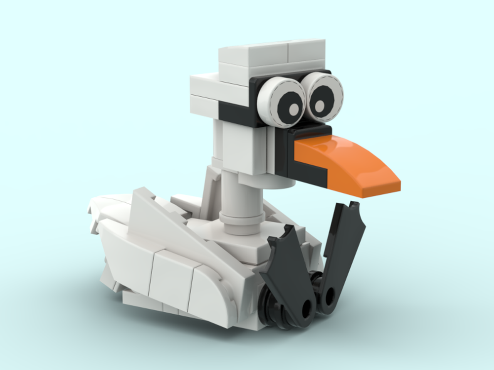Lego Moc Funny Birds Swan By Olivercgoetz Rebrickable Build With Lego