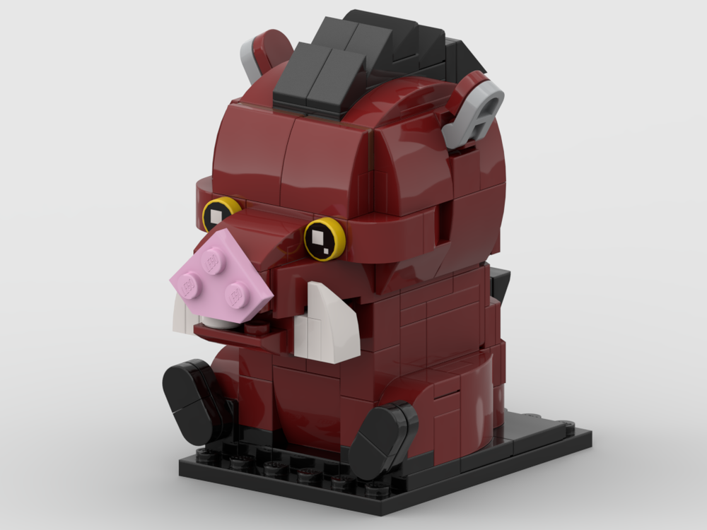 Lego Moc Pumbaa By Hiddenface Rebrickable Build With Lego