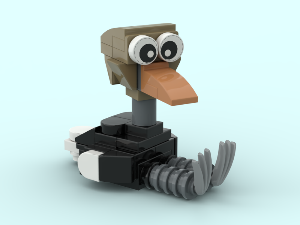 Lego Moc Funny Birds Ostrich By Olivercgoetz Rebrickable Build