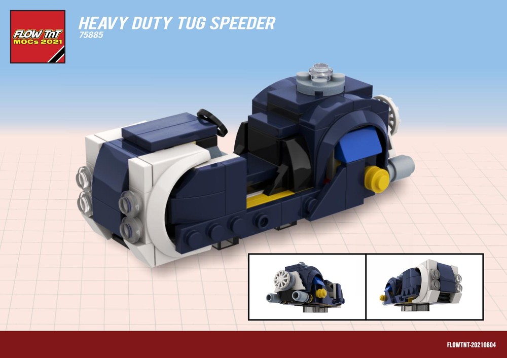Lego Moc Heavy Duty Tug Speeder By Flowtnt Rebrickable Build With Lego
