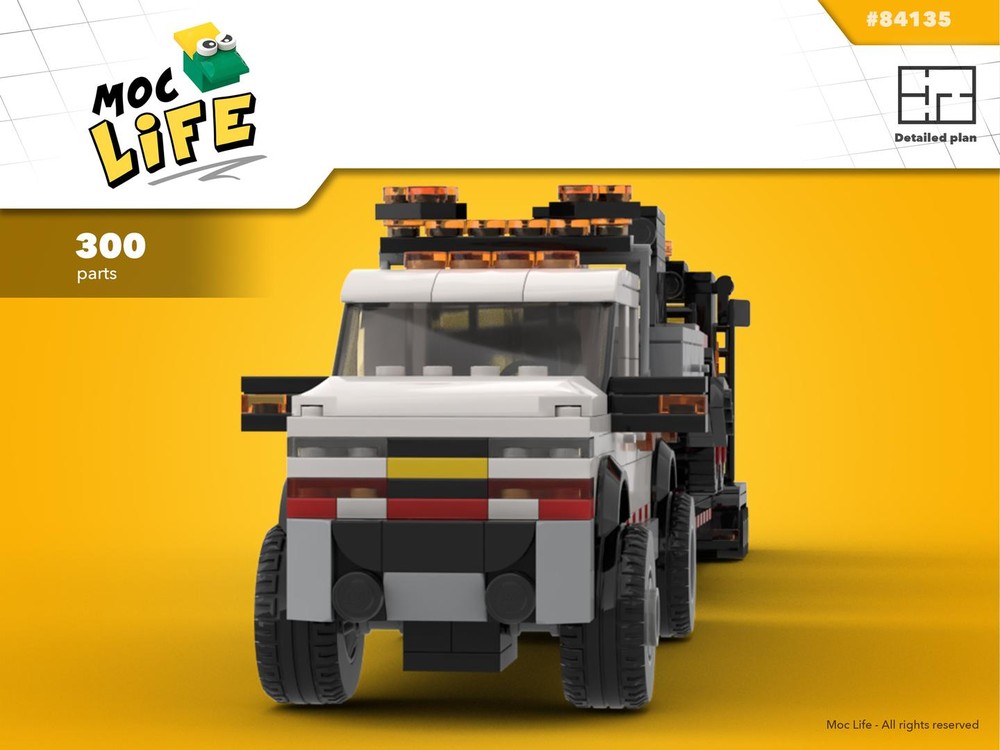 LEGO MOC Chevrolet Silverado 3500 quad cab long bed with Bobcat and ...