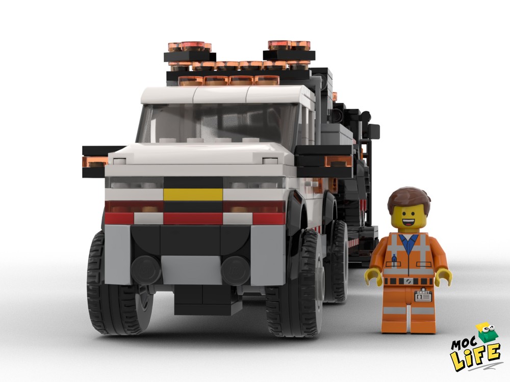 LEGO MOC-84135 Chevrolet Silverado 3500 quad cab long bed with Bobcat ...