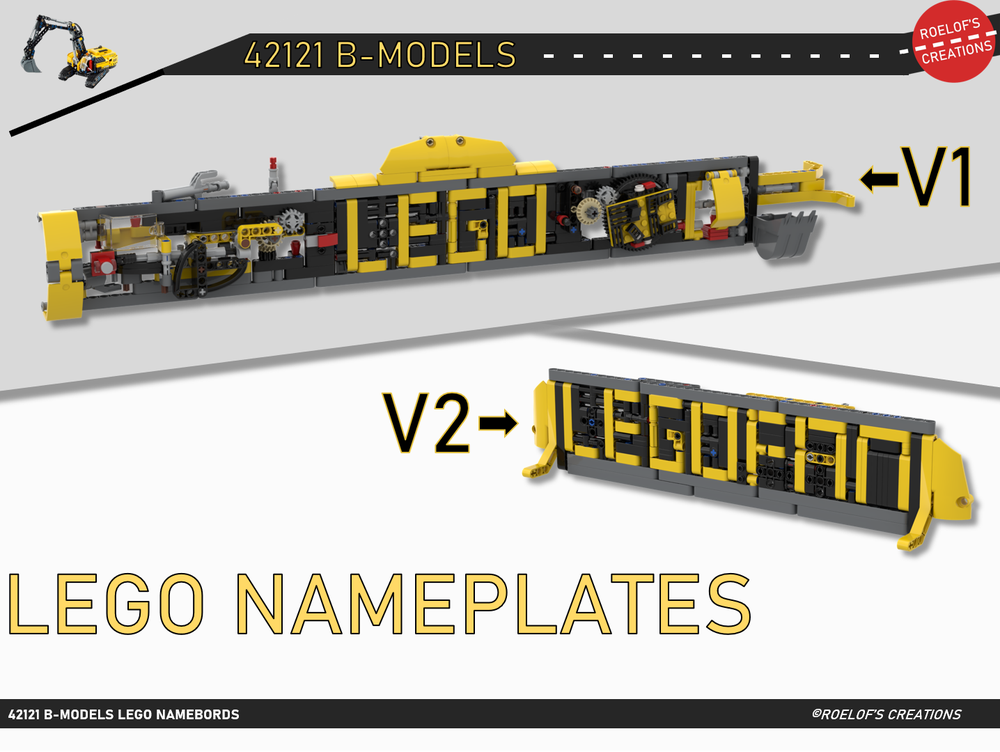 LEGO MOC B-model 42121 LEGO NAMEPLATES by Roelofs Creations ...