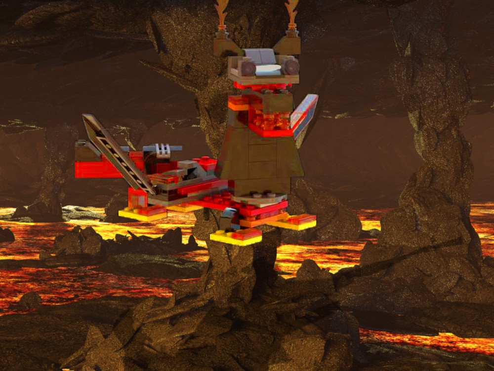 LEGO MOC Lava Dragon by jlherbst77 | Rebrickable - Build with LEGO