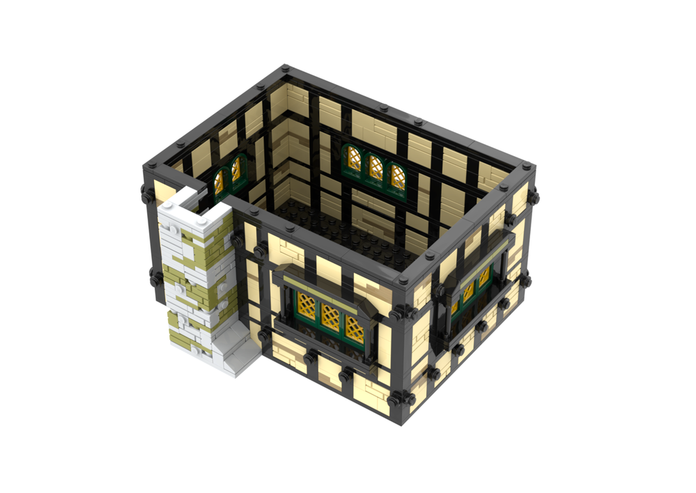 LEGO MOC Medieval Cottage (Backdrop House) by Br1ckD3sign | Rebrickable ...