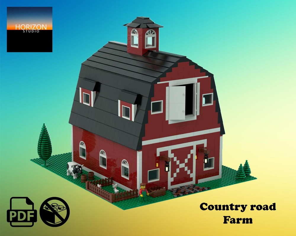 LEGO MOC Country road - Farm by HorizonStudio | Rebrickable - Build ...