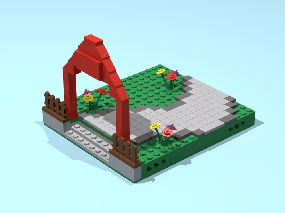 LEGO MOC Modular Park Entrance by Falcon23Knight | Rebrickable - Build ...