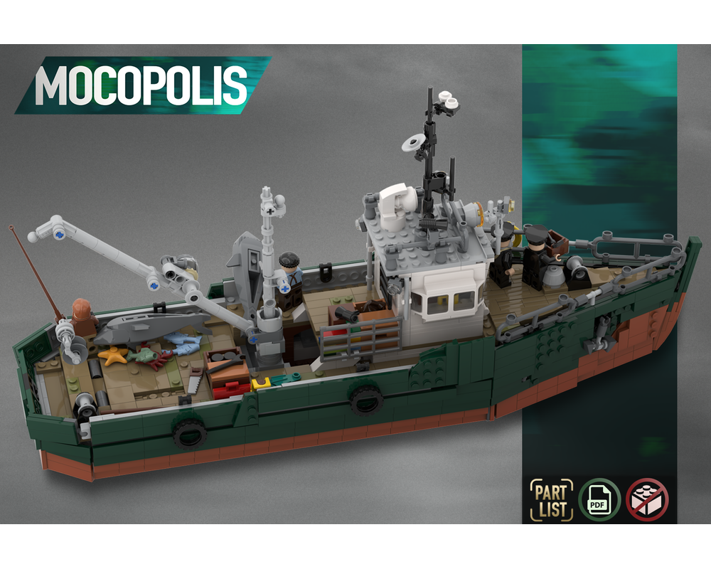 LEGO MOC Fishing Ship by MOCOPOLIS | Rebrickable - Build with LEGO