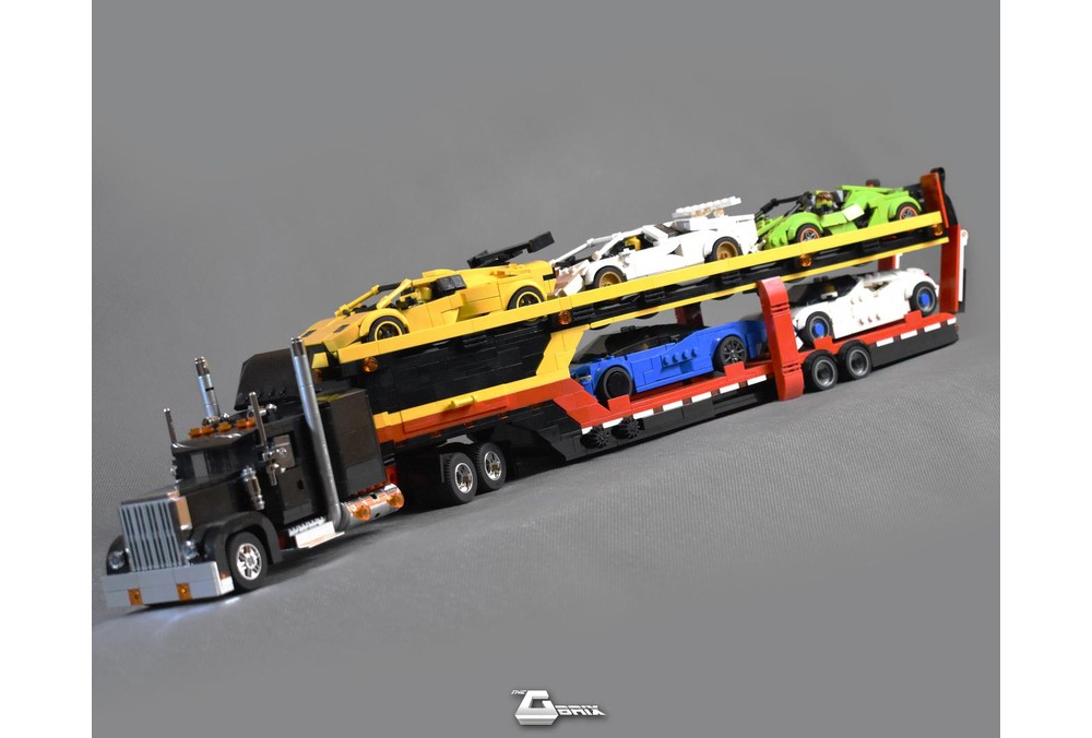 LEGO MOC Auto Transport Trailer by thegbrix | Rebrickable - Build with LEGO