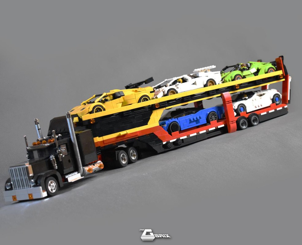 Lego Moc Auto Transport Trailer By Thegbrix Rebrickable Build With Lego