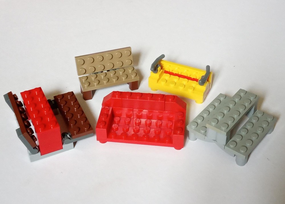 LEGO MOC 5 minifigure sized seats by Jimboblimb | Rebrickable - Build ...