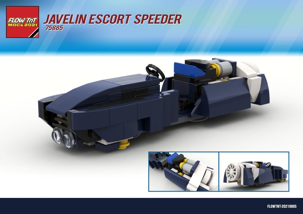 Lego Moc Javelin Escort Speeder By Flowtnt Rebrickable Build With Lego