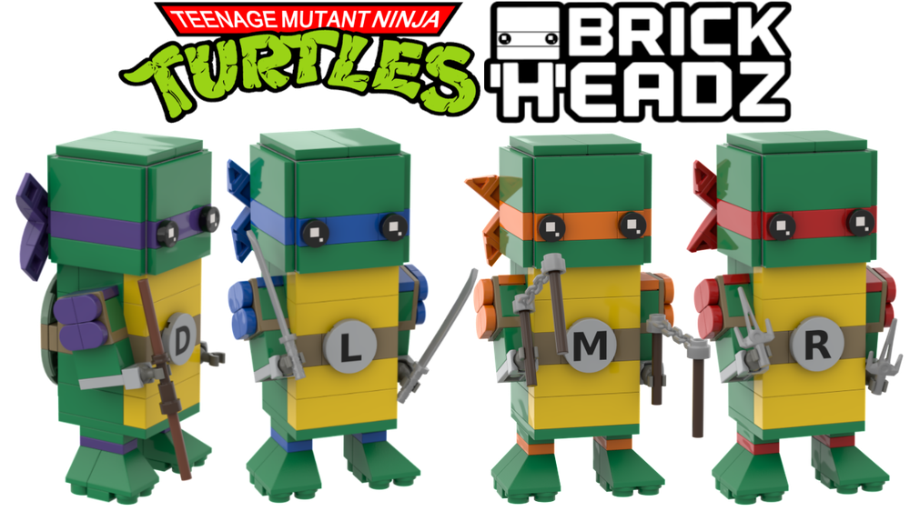 LEGO MOC-84396 Brickheadz TMNT by bobby_03 | Rebrickable - Build with LEGO