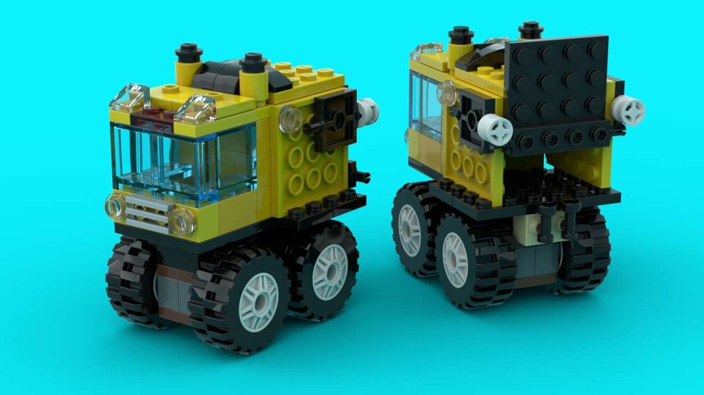 Lego Moc Box Truck By Flaaim Rebrickable Build With Lego