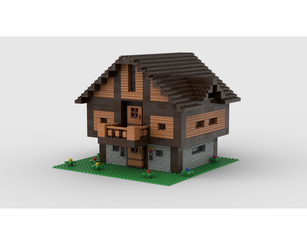 LEGO MOC Minecraft house by vico-moc | Rebrickable - Build with LEGO