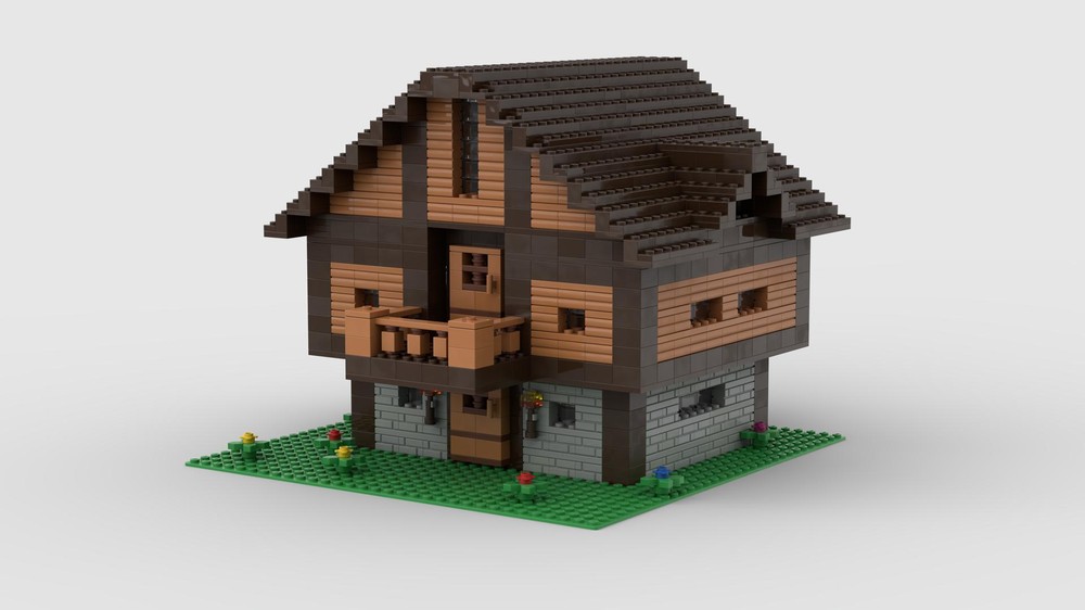 LEGO MOC Minecraft house by vico-moc | Rebrickable - Build with LEGO
