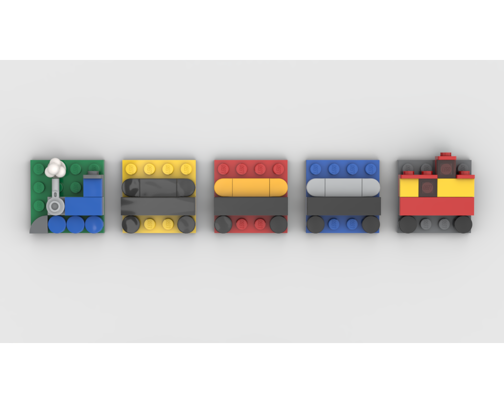 LEGO MOC Train Fridge Magnets by Rocket Racer318 | Rebrickable - Build ...