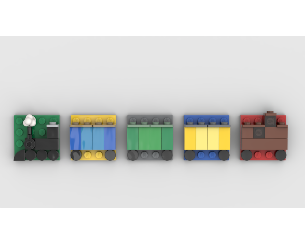 LEGO MOC Train Fridge Magnets by Rocket Racer318 | Rebrickable - Build ...