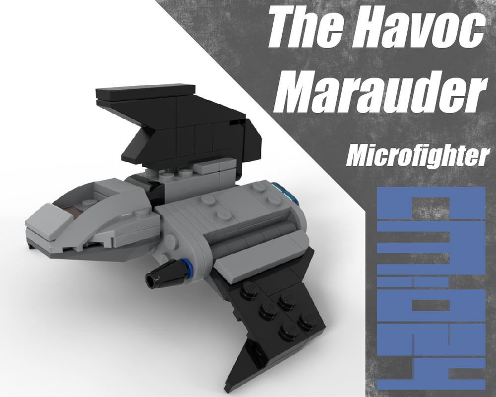 Lego Moc The Havoc Marauder Microfighter By Liio Rebrickable Build