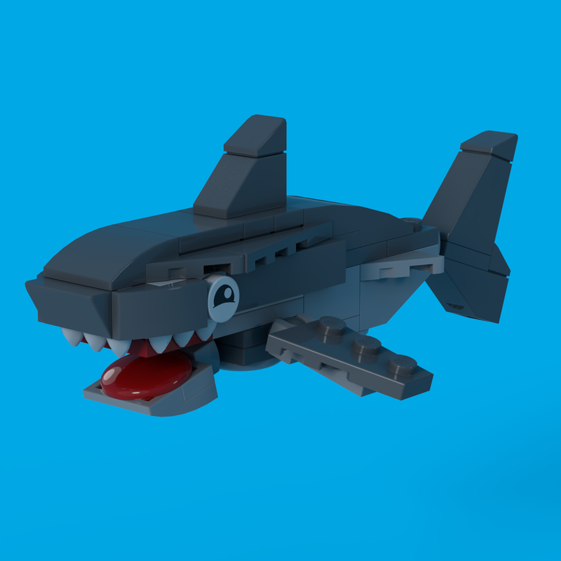 LEGO MOC Mini Shark by DoonsterBuildsLego | Rebrickable - Build with LEGO