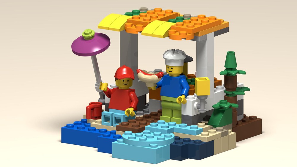 Lego Moc Bygglek Beach Picnic By Mattking4 Rebrickable Build With Lego