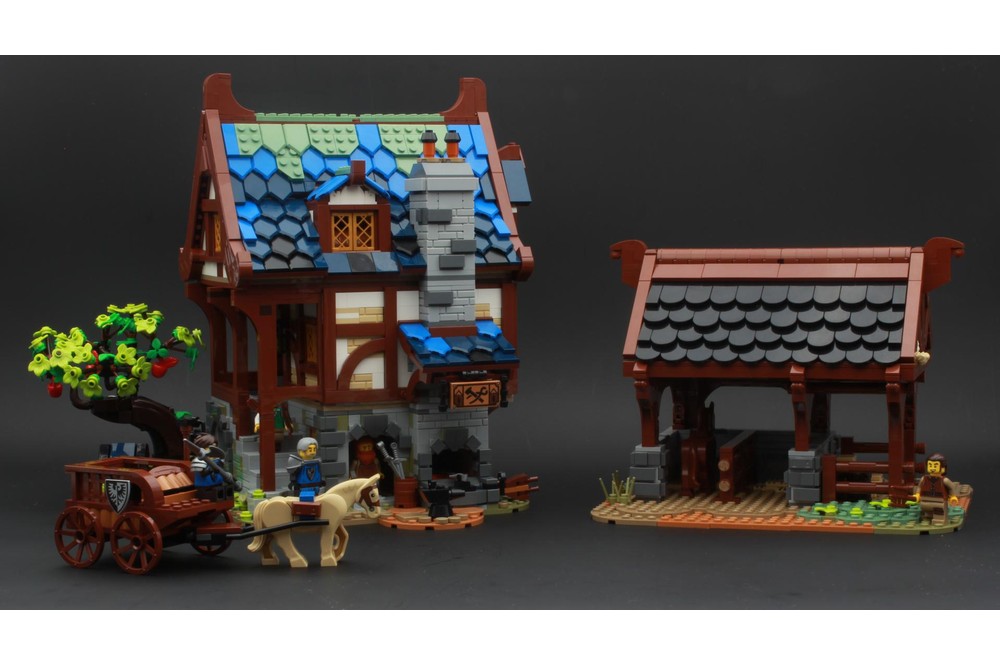 LEGO MOC Medieval Horse Stable by Leewan | Rebrickable - Build with LEGO