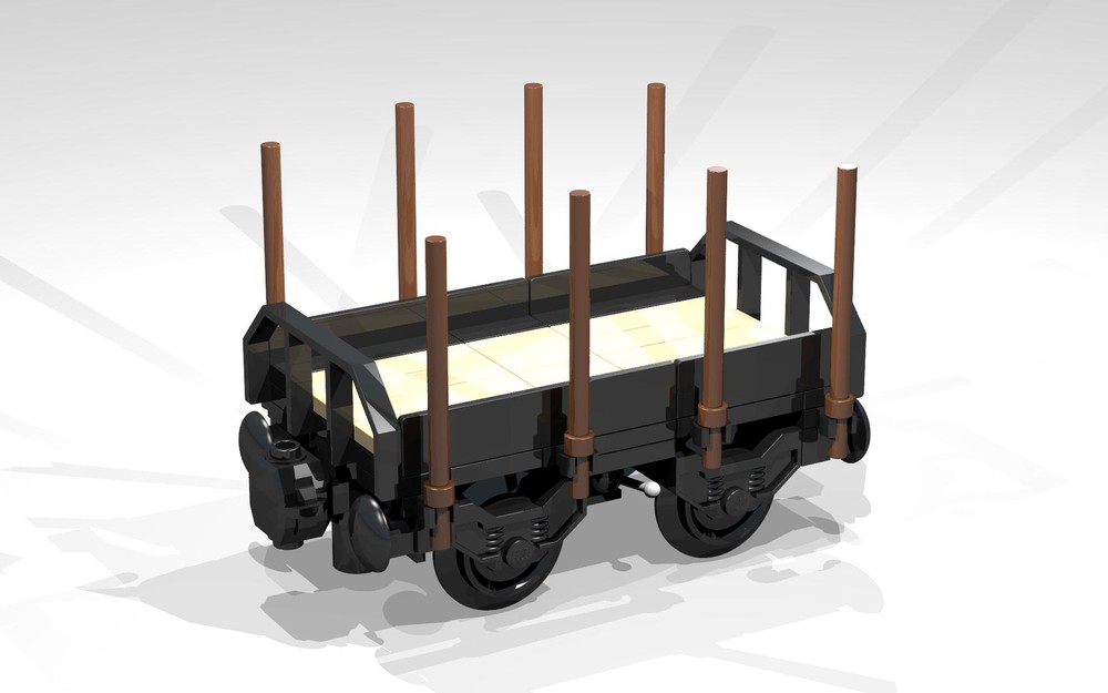 LEGO MOC 4-Wheel Stake Wagon (mini) by Echaton | Rebrickable - Build ...