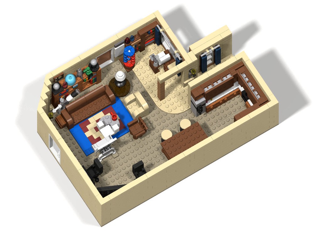 Lego Moc Big Bang Theoryliving Roomkitchen By Rmaes Rebrickable