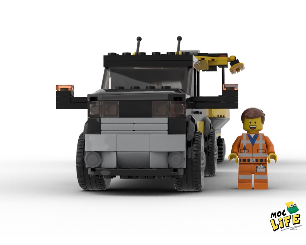 LEGO MOC Ram 1500 quad cab long bed with wakeboard by MocLife ...