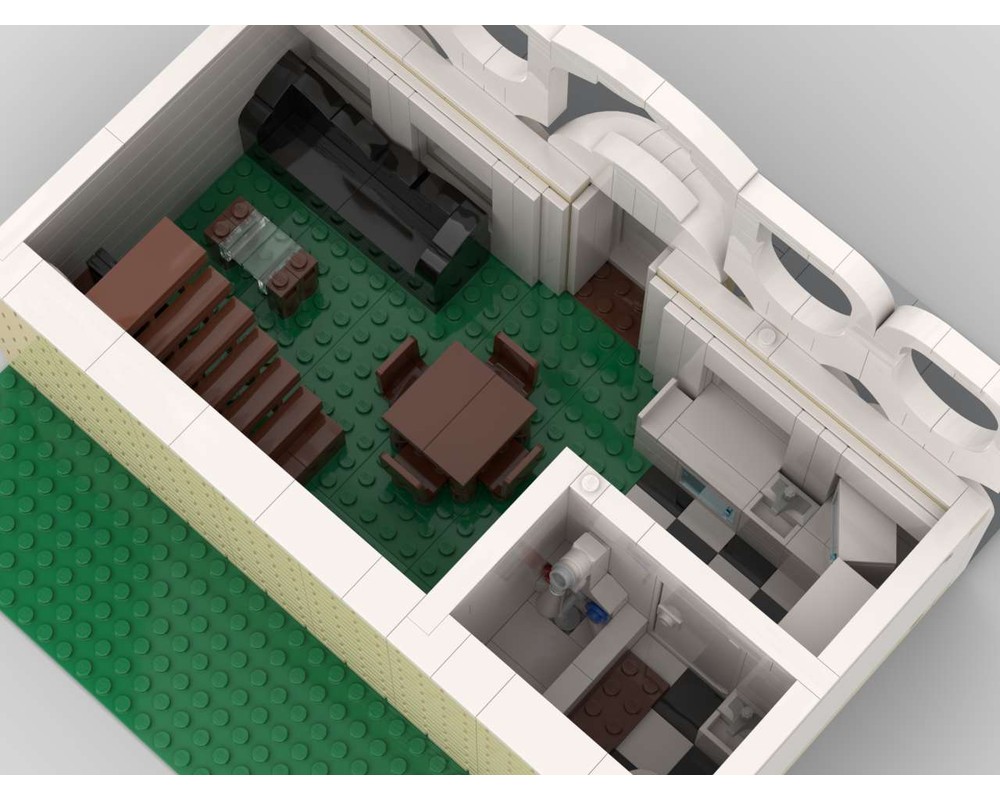 LEGO MOC Modular House 1 by Legodudelol9a | Rebrickable - Build with LEGO