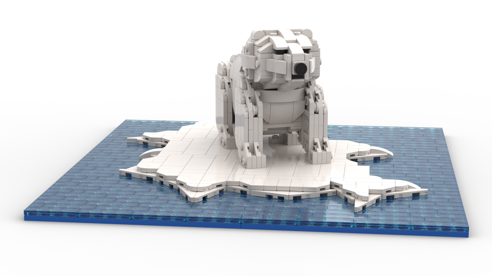 LEGO MOC Polar Bear on an Ice Floe by legoalfactotum | Rebrickable ...