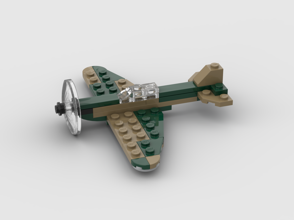 LEGO MOC Supermarine Spitfire (camouflage colors) by AndrewG123 ...