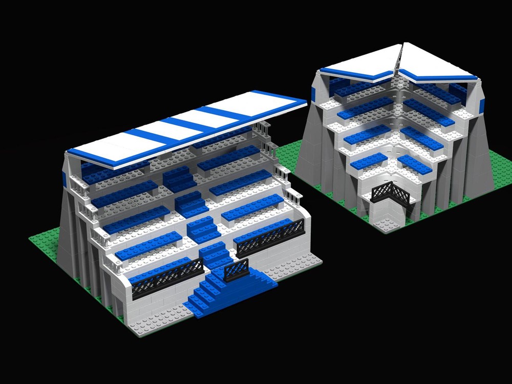 Lego Moc Grandstand By Cecivier Rebrickable Build With Lego