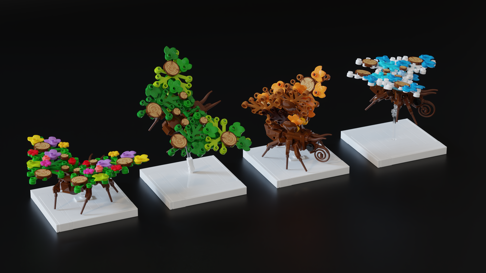 LEGO MOC-84653 Leaf Butterflies by Leewan | Rebrickable - Build with LEGO