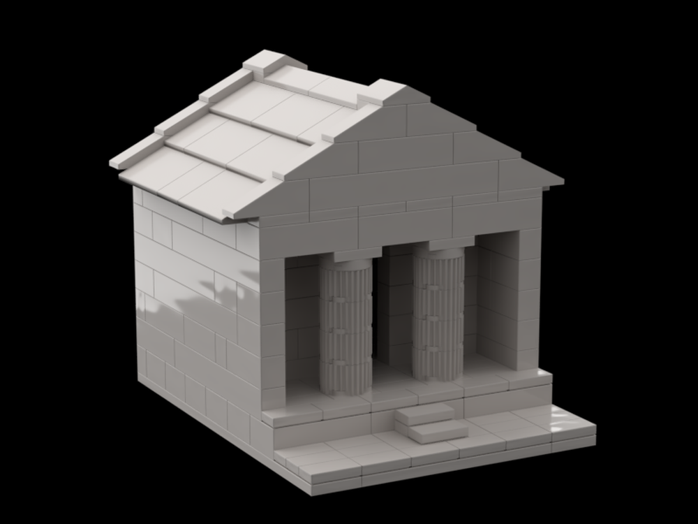 LEGO MOC Greek temple I: Antae temple by eisi77 | Rebrickable - Build ...