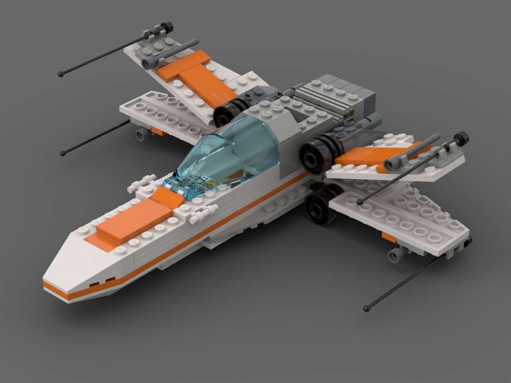 LEGO MOC Simple X-Wing for BB-8 by karambolis8 | Rebrickable - Build ...