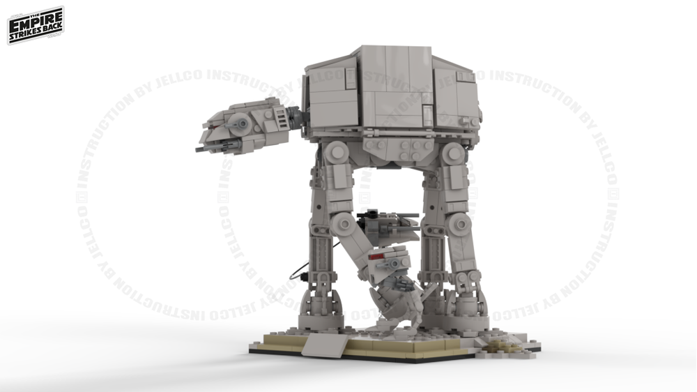 LEGO MOC Small Size Battle Of HOTH : AT-AT attack by jellco ...
