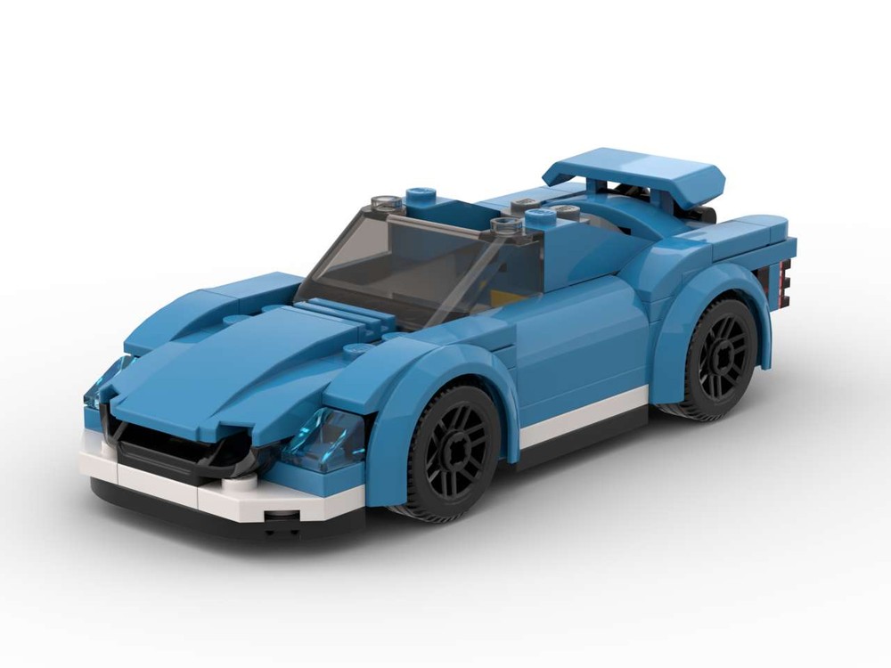 Lego Moc Blue Supercar By 20188310050269 Rebrickable Build With Lego