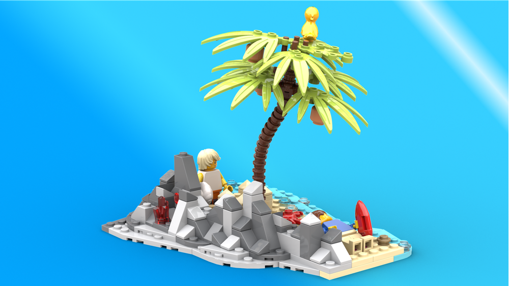 LEGO MOC Sunny Rocky Beach (Made for a lego Ideas Contest) by Toucanx ...