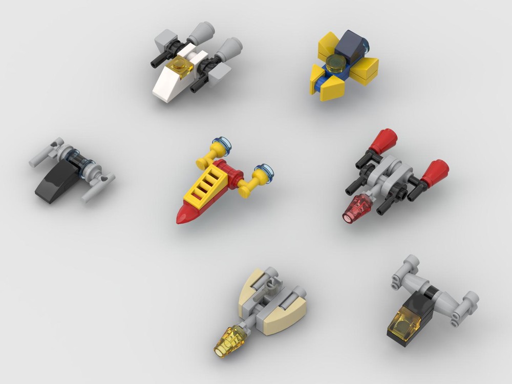Lego Moc Nano Starfighters Human Forces By Aquir Rebrickable
