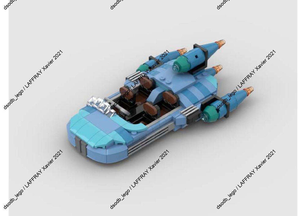 Lego Moc Mandalorian Season 2 Landspeeder By Dsodblego Rebrickable