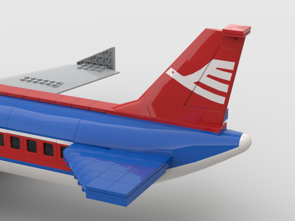 LEGO MOC Passanger Plane by moc.tigger | Rebrickable - Build with LEGO