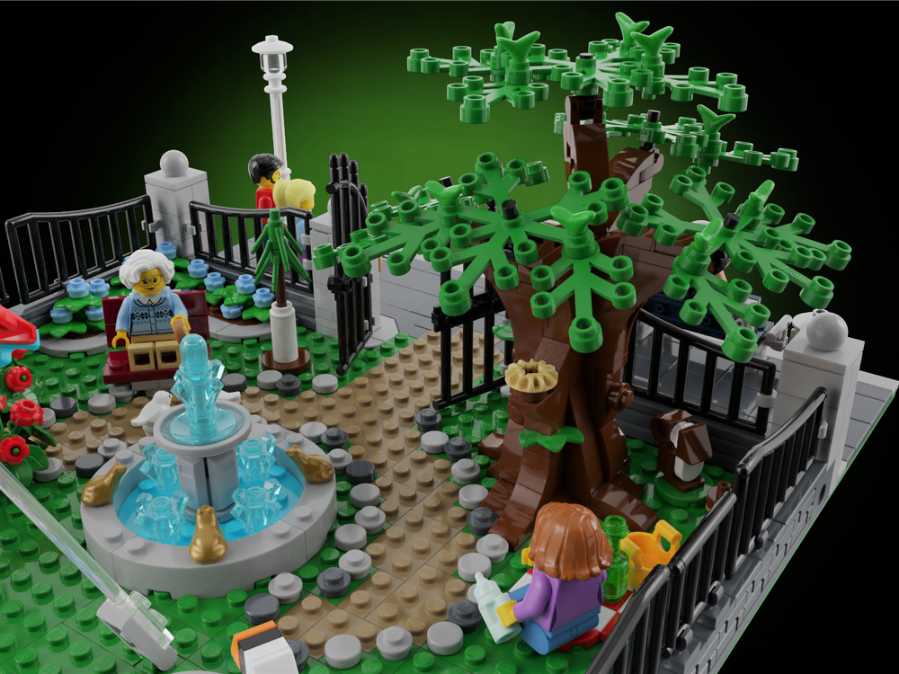 LEGO MOC Modular Urban Park by veyniac | Rebrickable - Build with LEGO