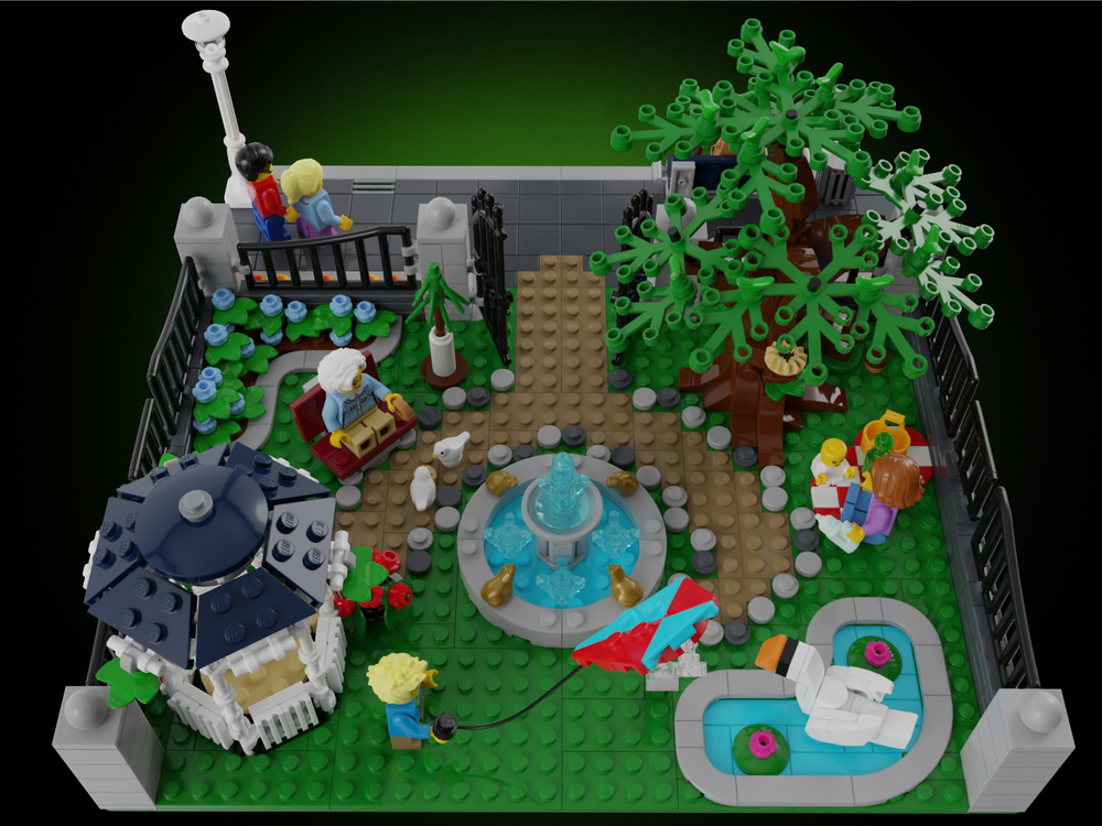 LEGO MOC-84766 Modular Urban Park by veyniac | Rebrickable - Build with ...