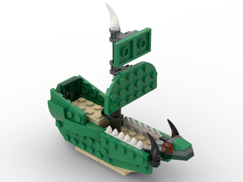 LEGO MOC Dragon Ship by nkende | Rebrickable - Build with LEGO