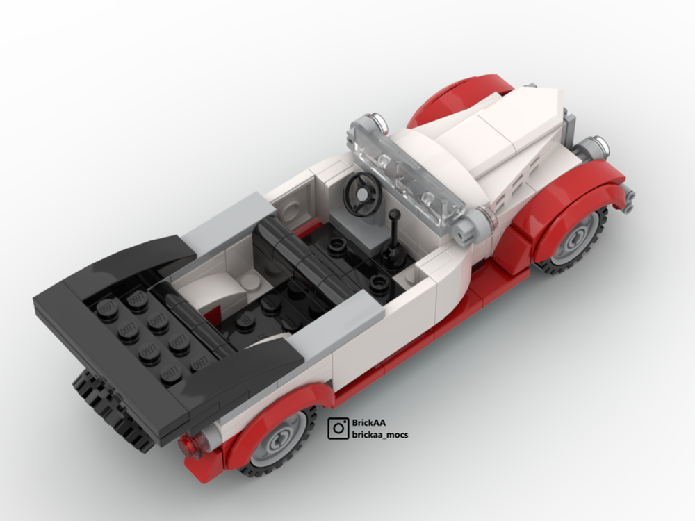 LEGO MOC Vintage convertible by BrickAA | Rebrickable - Build with LEGO