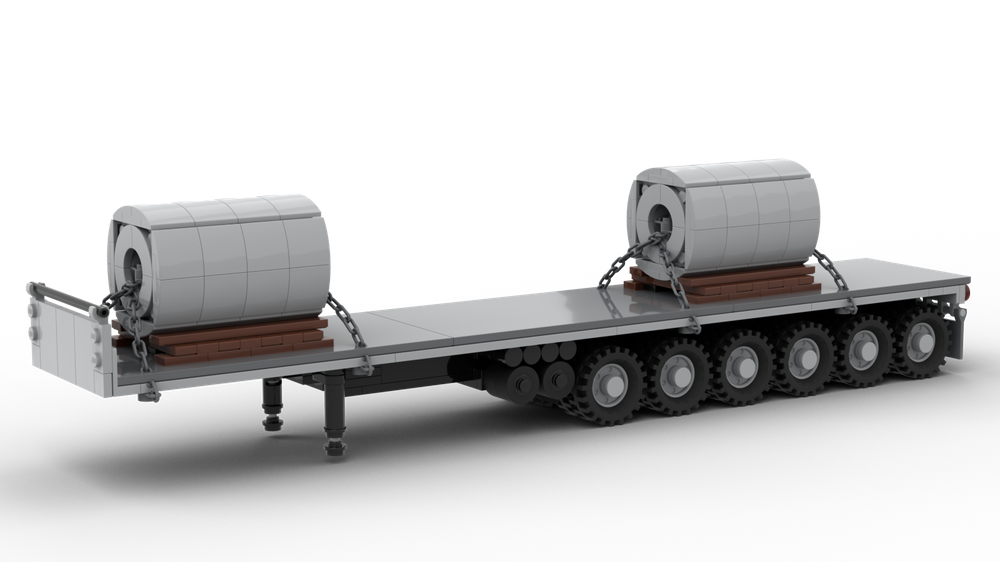 LEGO MOC Flatbed Trailer With Steel Coils by Yellow.LXF | Rebrickable ...