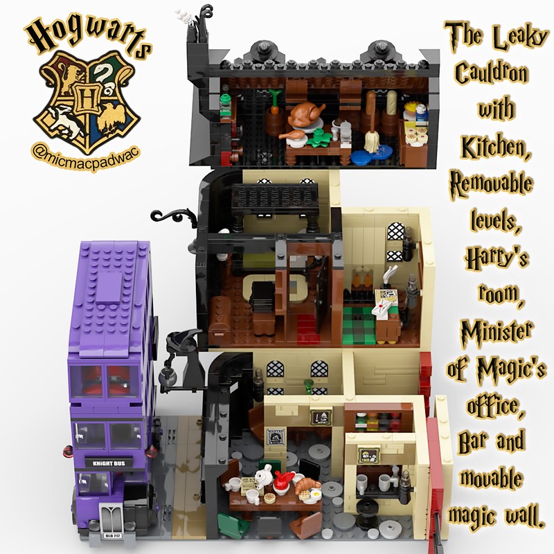LEGO MOC The Leaky Cauldron by micmacpadwac | Rebrickable - Build with LEGO