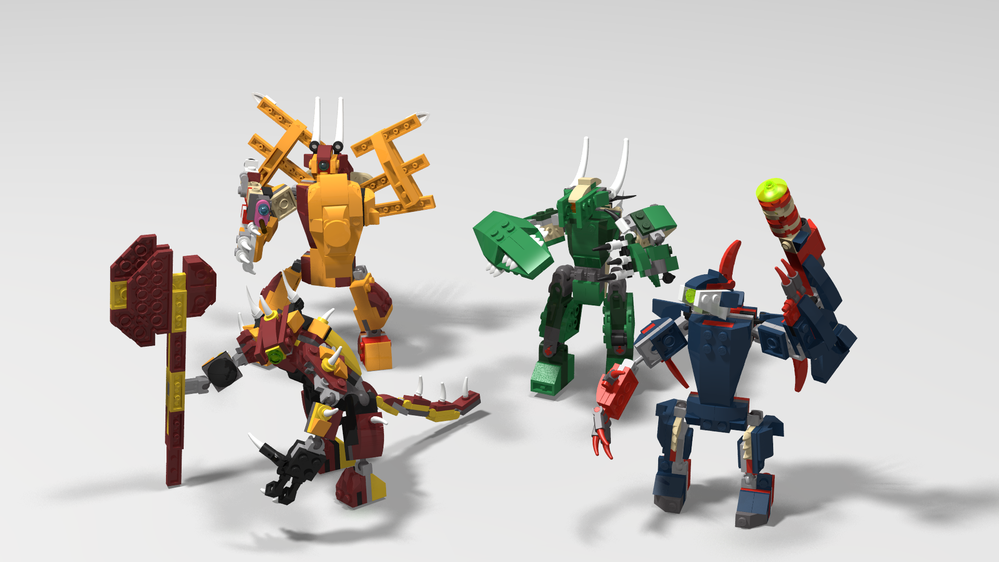 LEGO MOC 31073 Mech Lizard Warrior by Brickworx | Rebrickable - Build ...