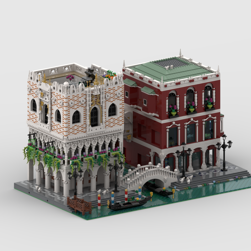 LEGO MOC Venice Palaces and Bridges by Cvanhulle | Rebrickable - Build ...
